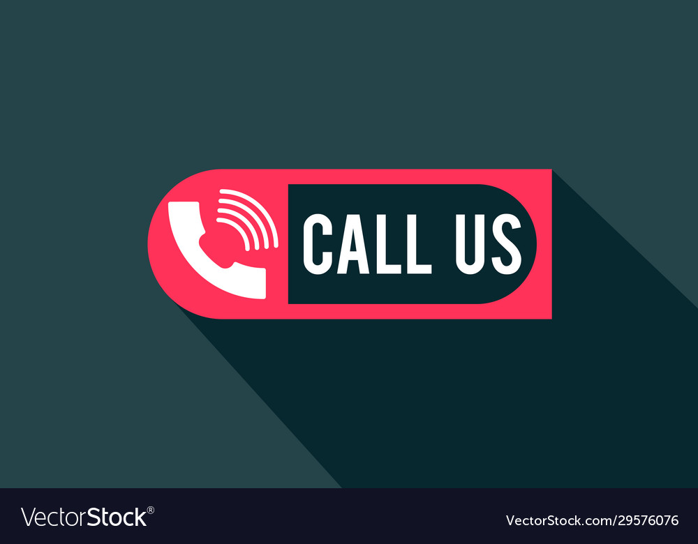 Call us button contact icon design Royalty Free Vector Image