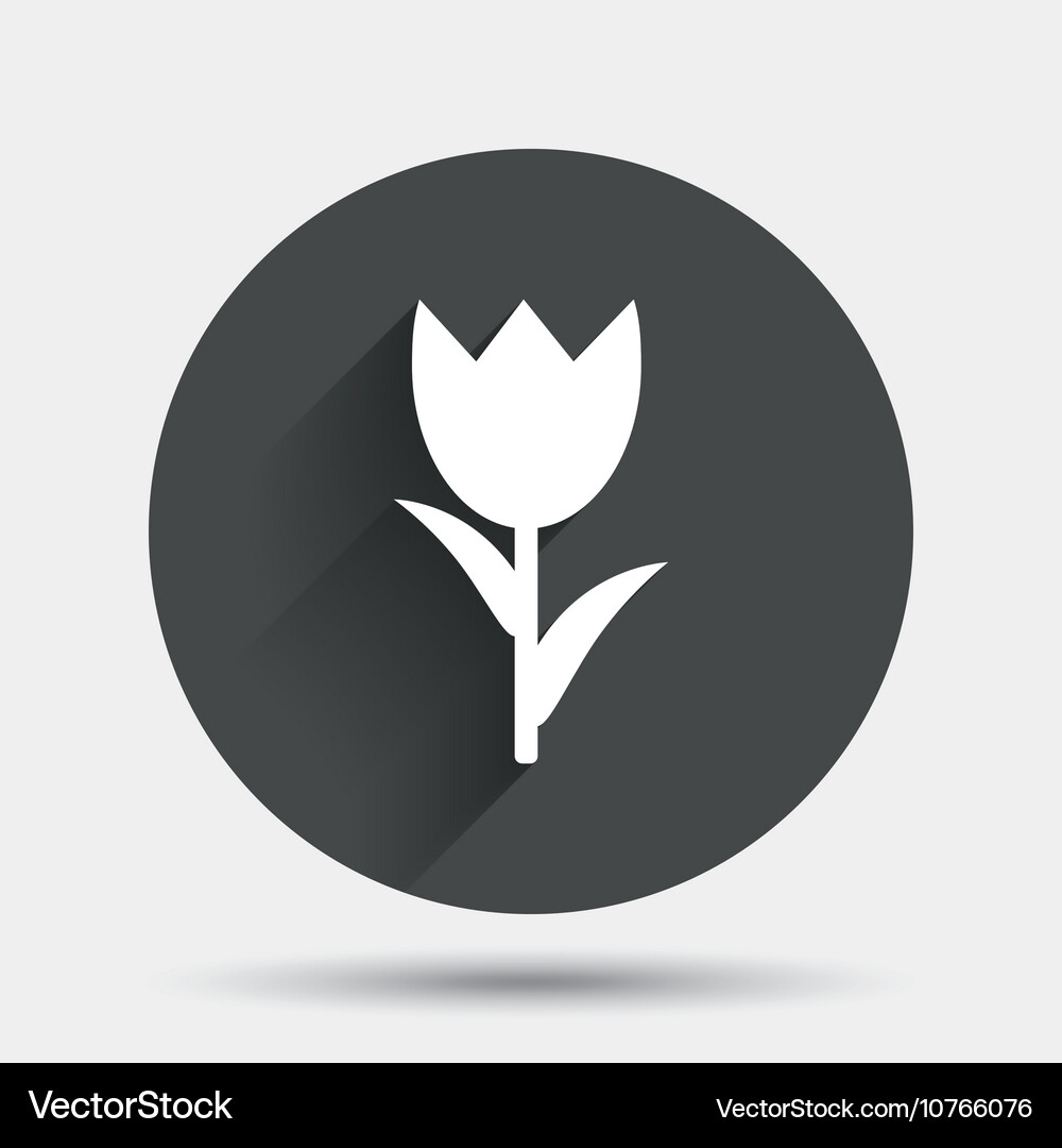 Flower sign icon rose symbol Royalty Free Vector Image