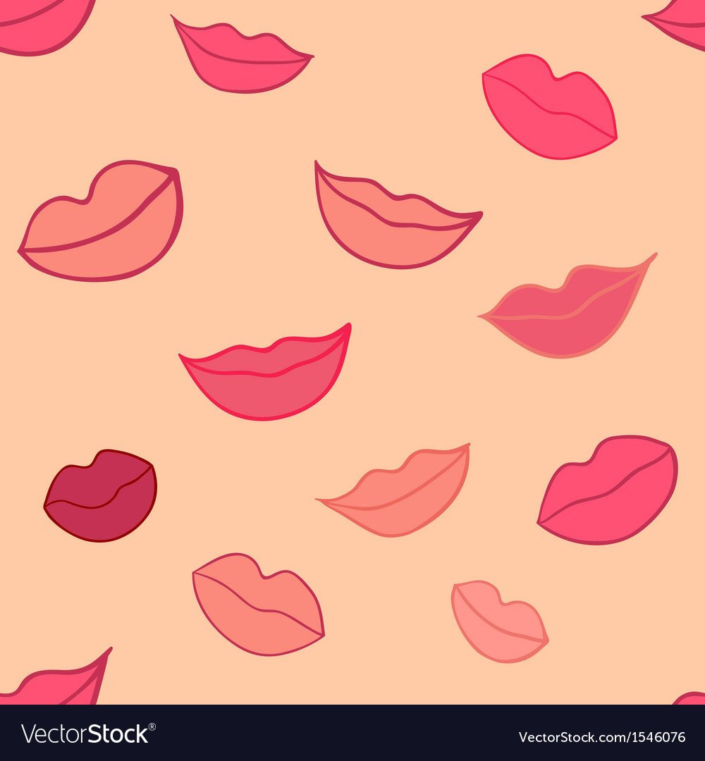 Lips seamless Royalty Free Vector Image - VectorStock