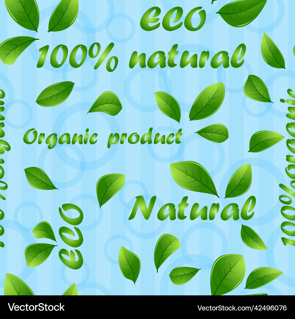 Packaging paper for organic products the concept Vector Image