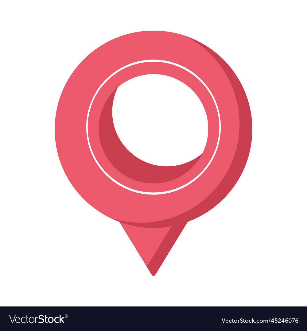 Pin pointer location Royalty Free Vector Image