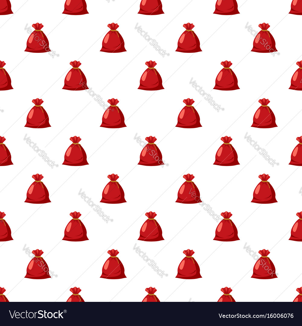 Santa sack pattern Royalty Free Vector Image - VectorStock