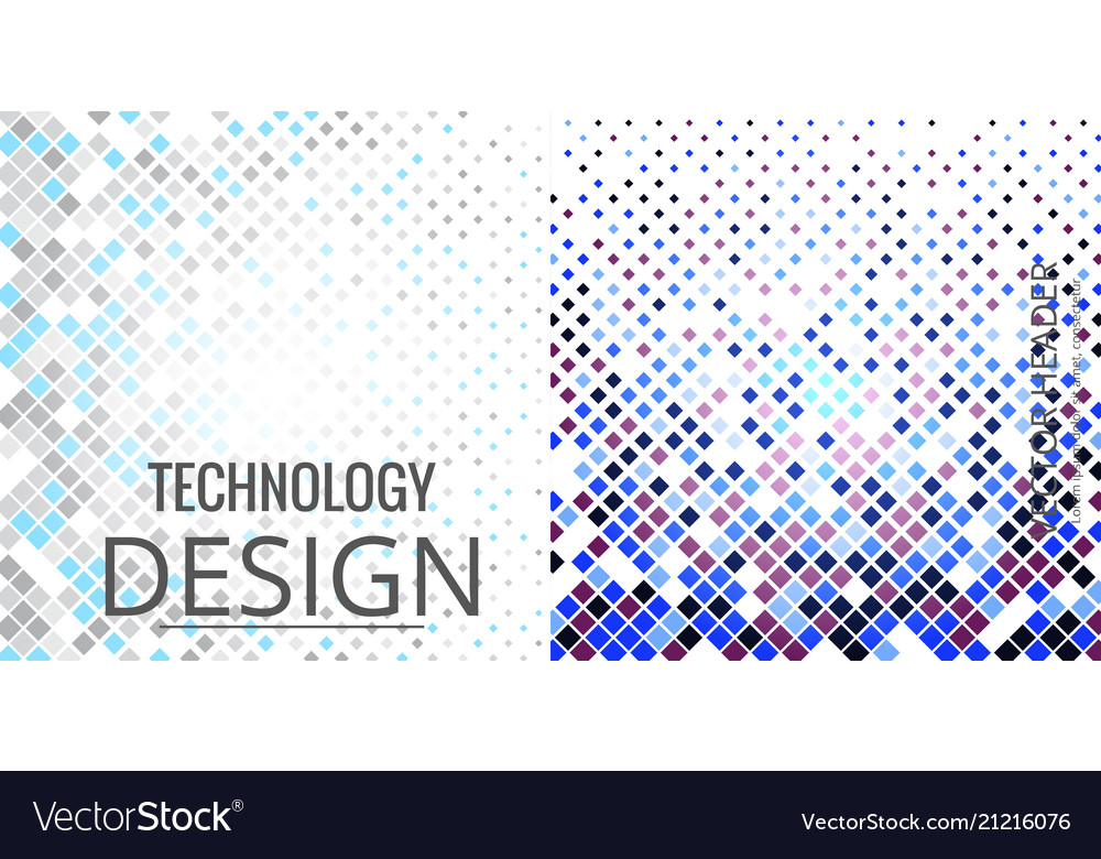 Set of abstract triangle pattern background Vector Image