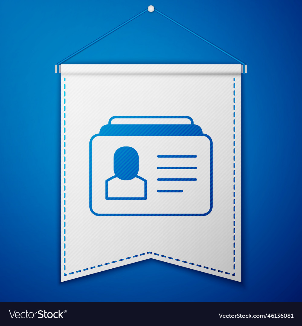 Blue resume icon isolated on background cv Vector Image
