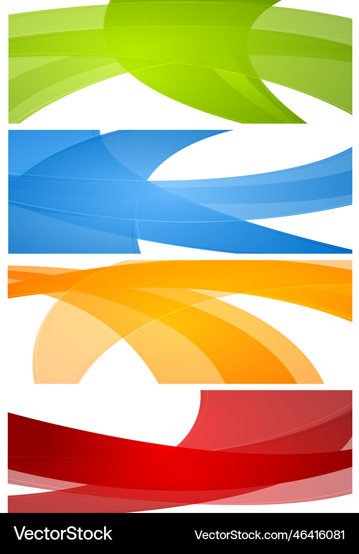 Bright waves banners Royalty Free Vector Image