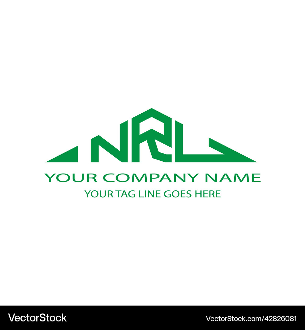 Nru letter logo creative design with graphic Vector Image