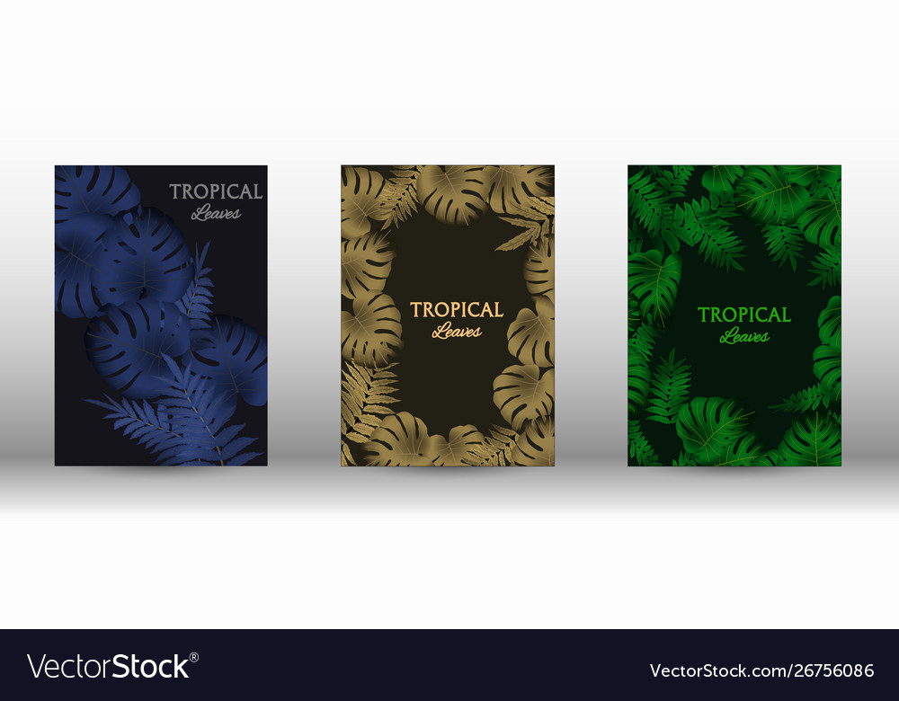 A set tropic Royalty Free Vector Image - VectorStock