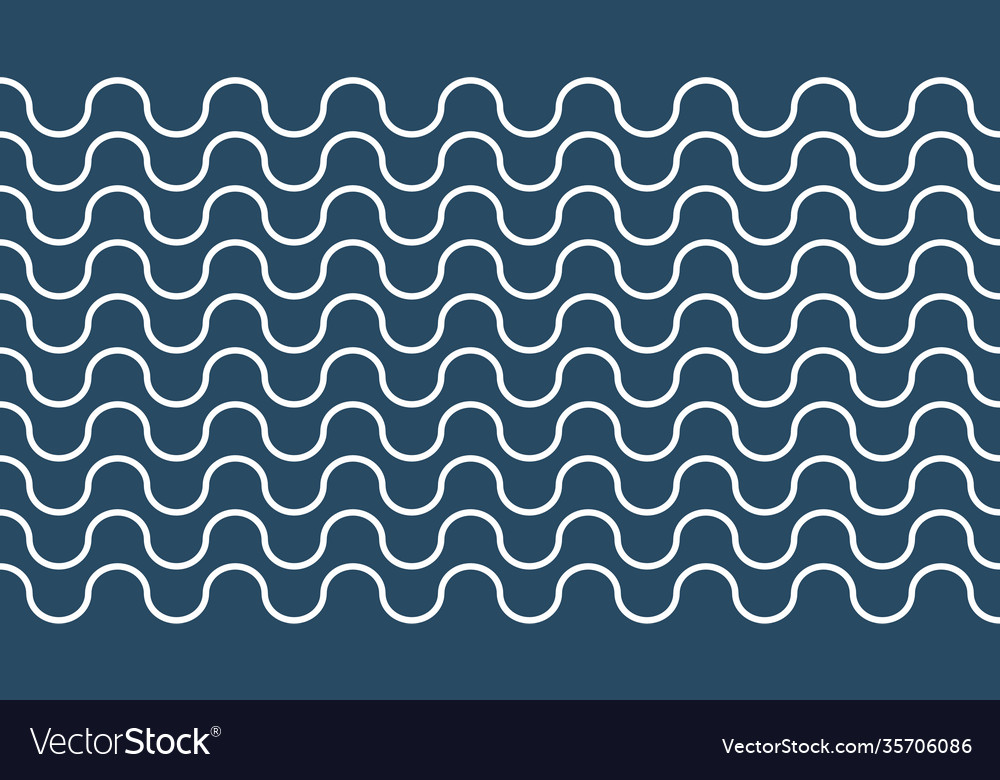 Abstract seamless pattern from waves Royalty Free Vector