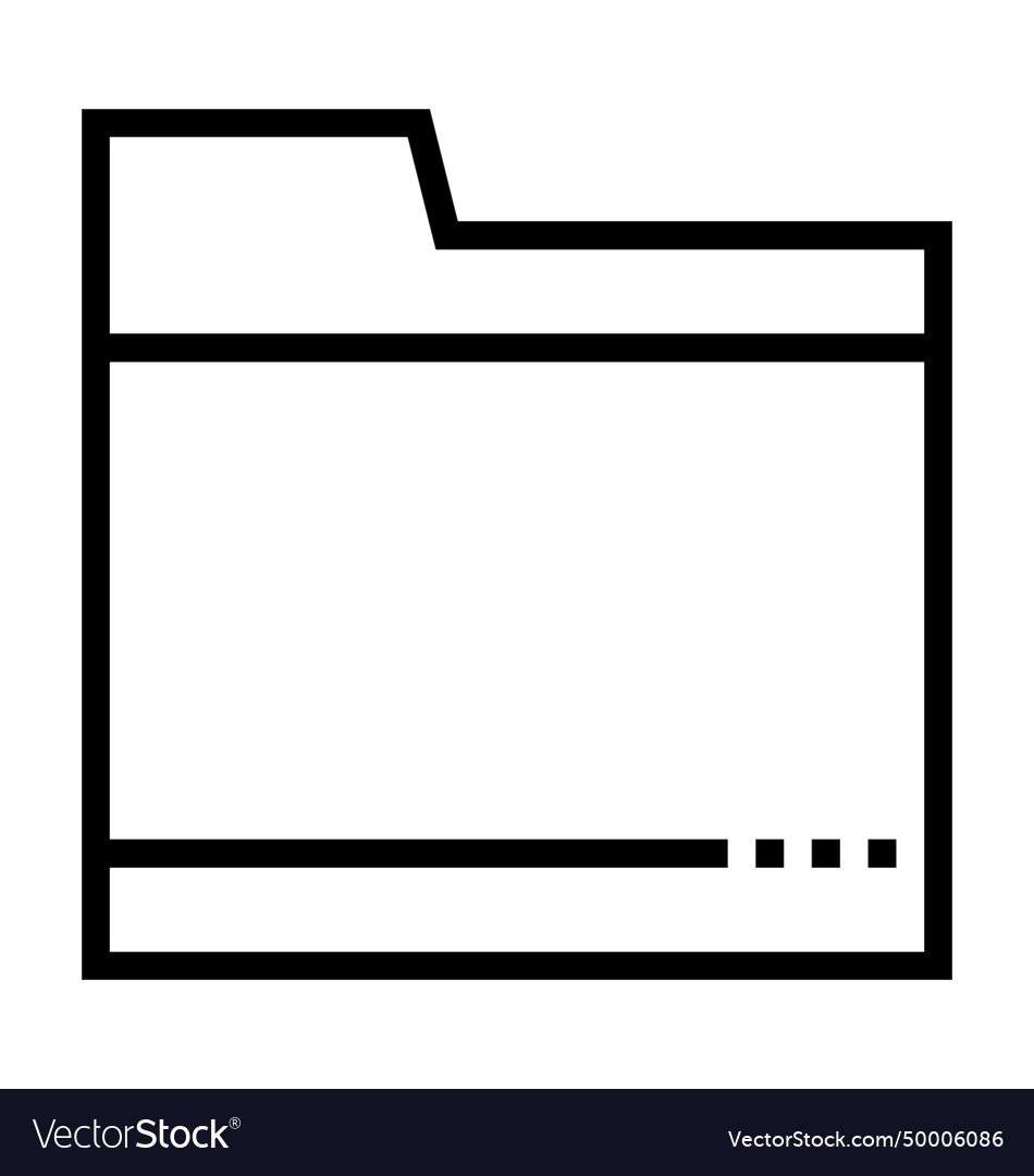 Folder icon Royalty Free Vector Image - VectorStock