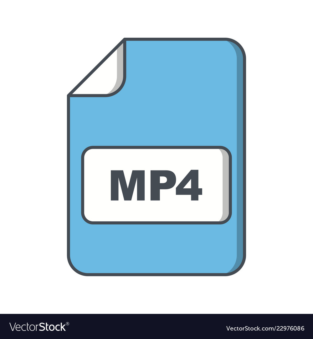Mp4 icon Royalty Free Vector Image - VectorStock