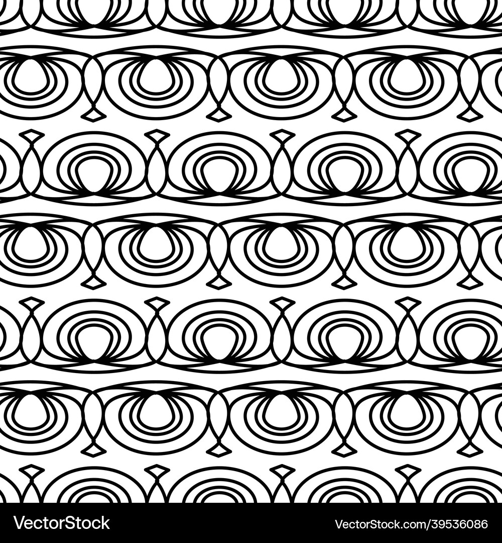 Seamless texture pattern of contour ornament from Vector Image