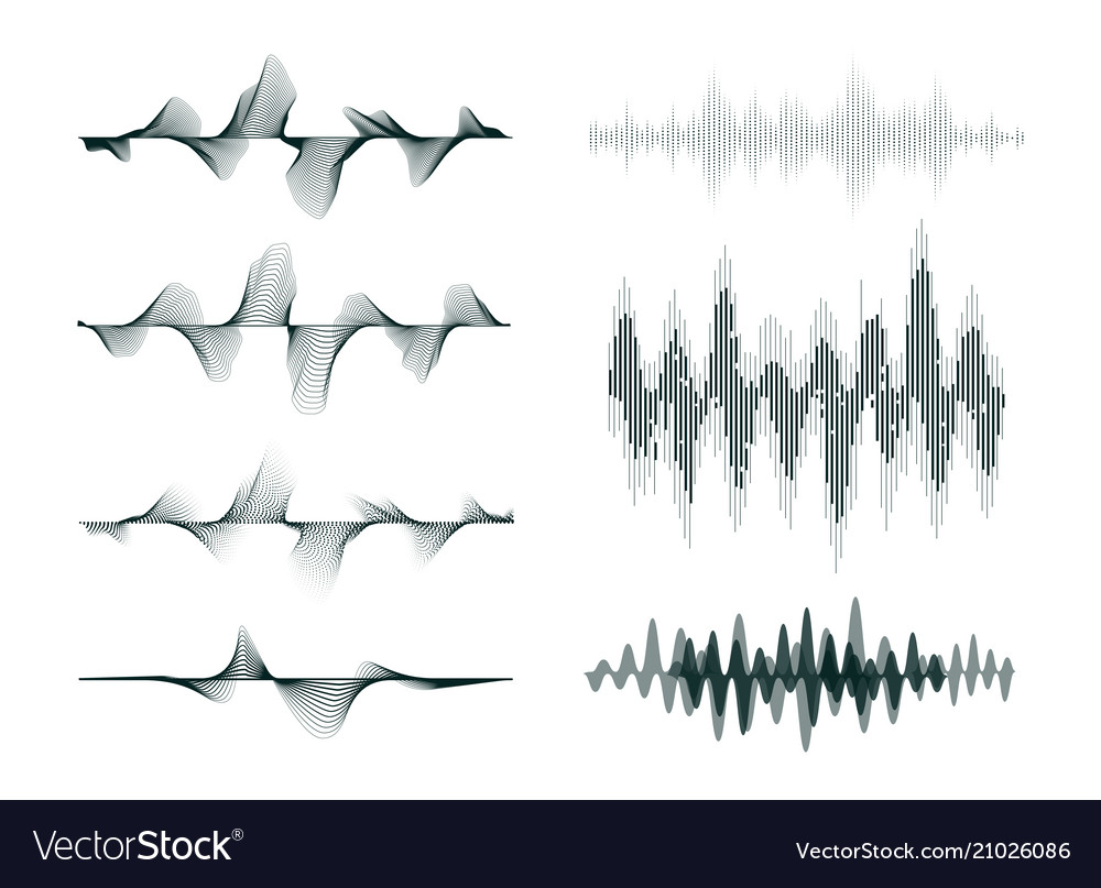 Total waves Royalty Free Vector Image - VectorStock