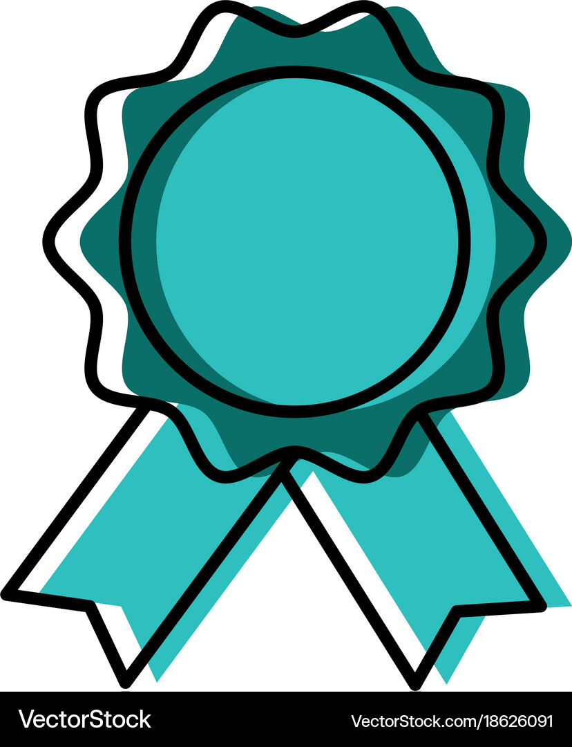 Award ribbon symbol Royalty Free Vector Image - VectorStock