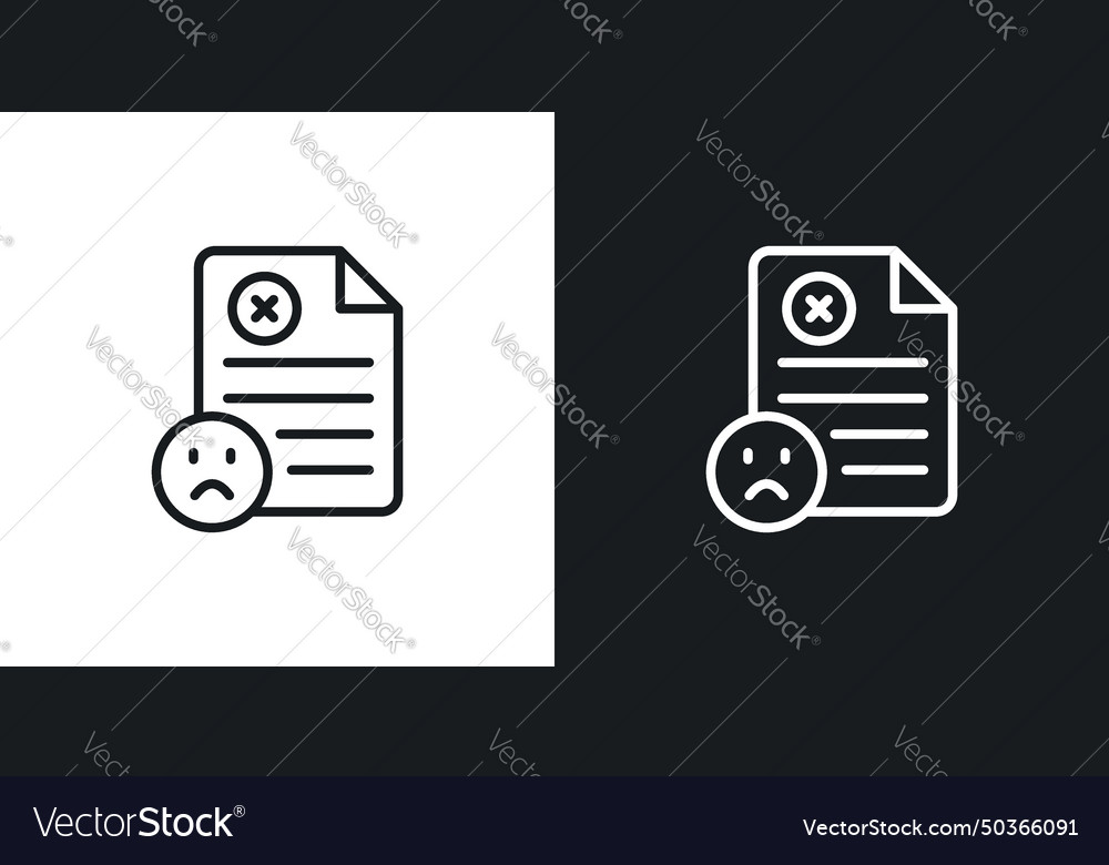 Complaints icon set customer feedback check form Vector Image