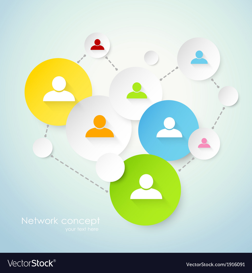 Connected Network Concept Royalty Free Vector Image