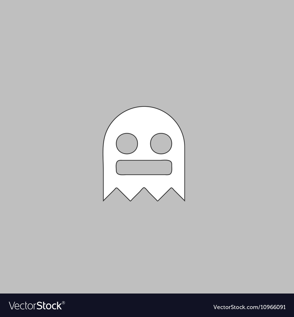 Ghost computer symbol Royalty Free Vector Image