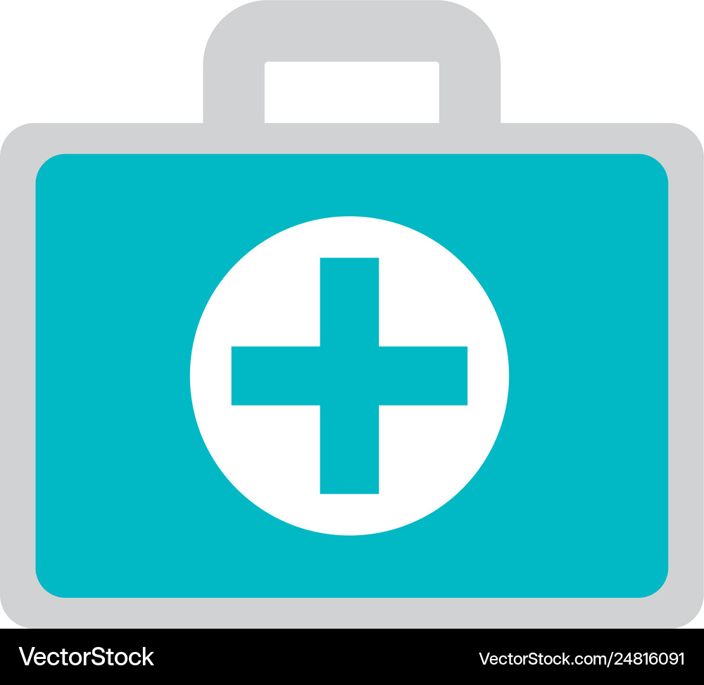Medical kit isolated icon Royalty Free Vector Image