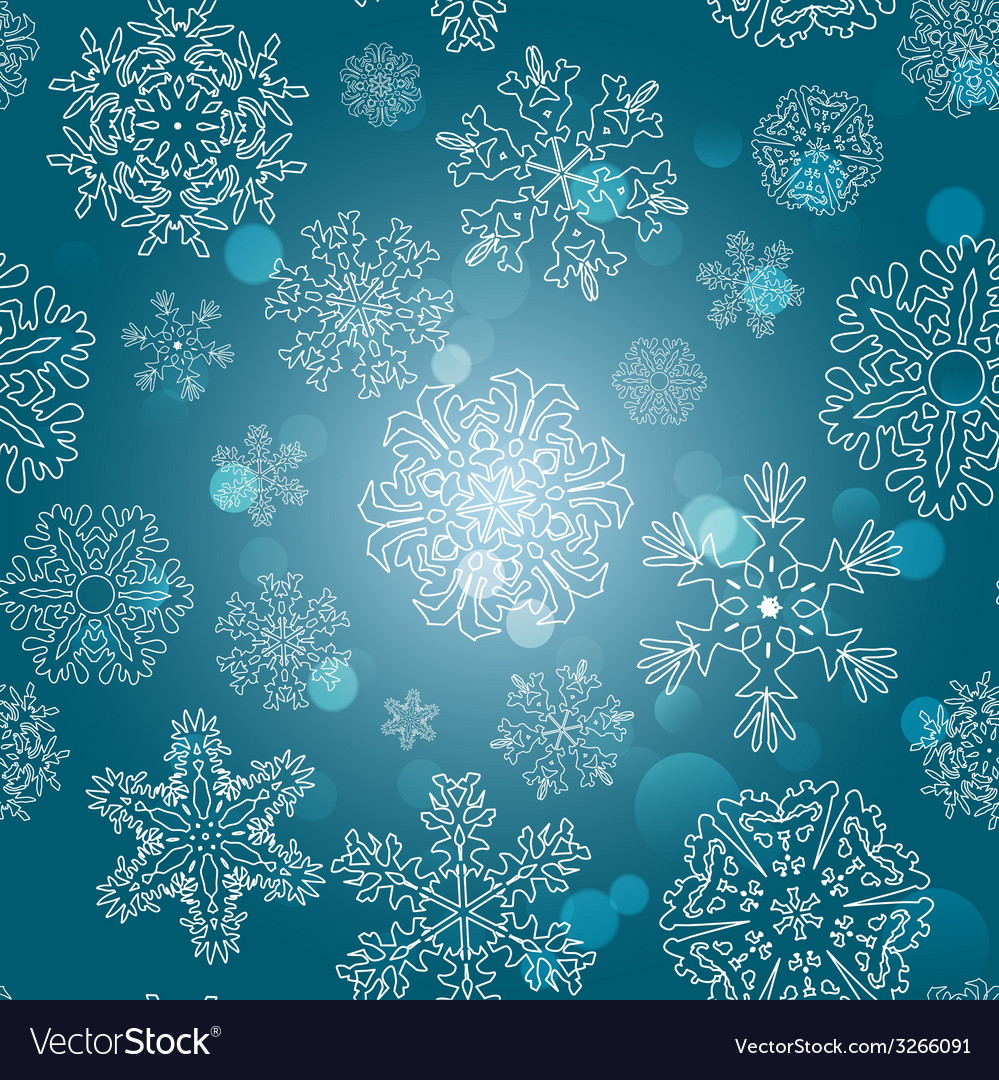 Snowflakes winter seamless texture endless pattern
