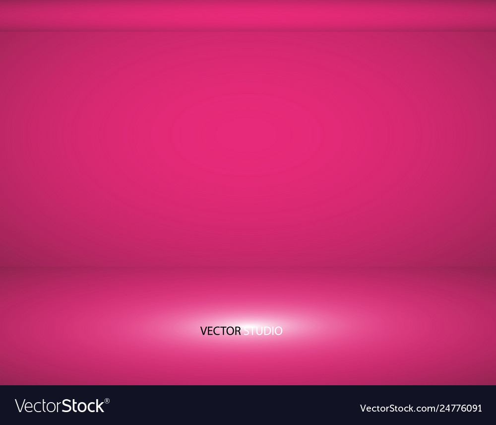 Studio background empty pink Royalty Free Vector Image