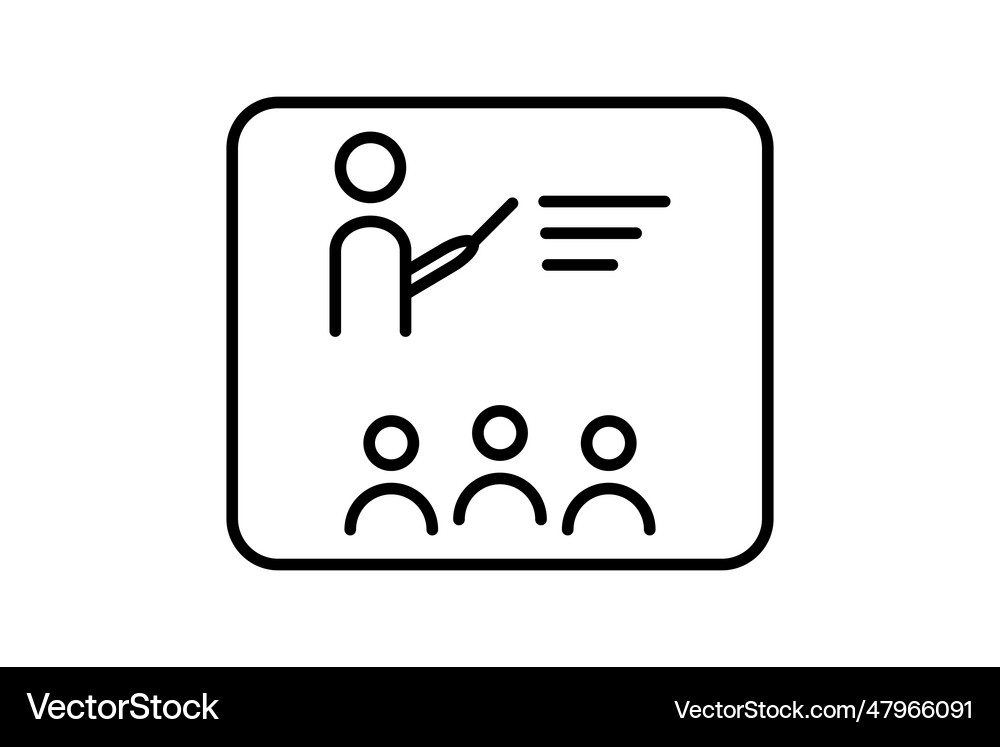 Teaching icon icon related to stationery line Vector Image