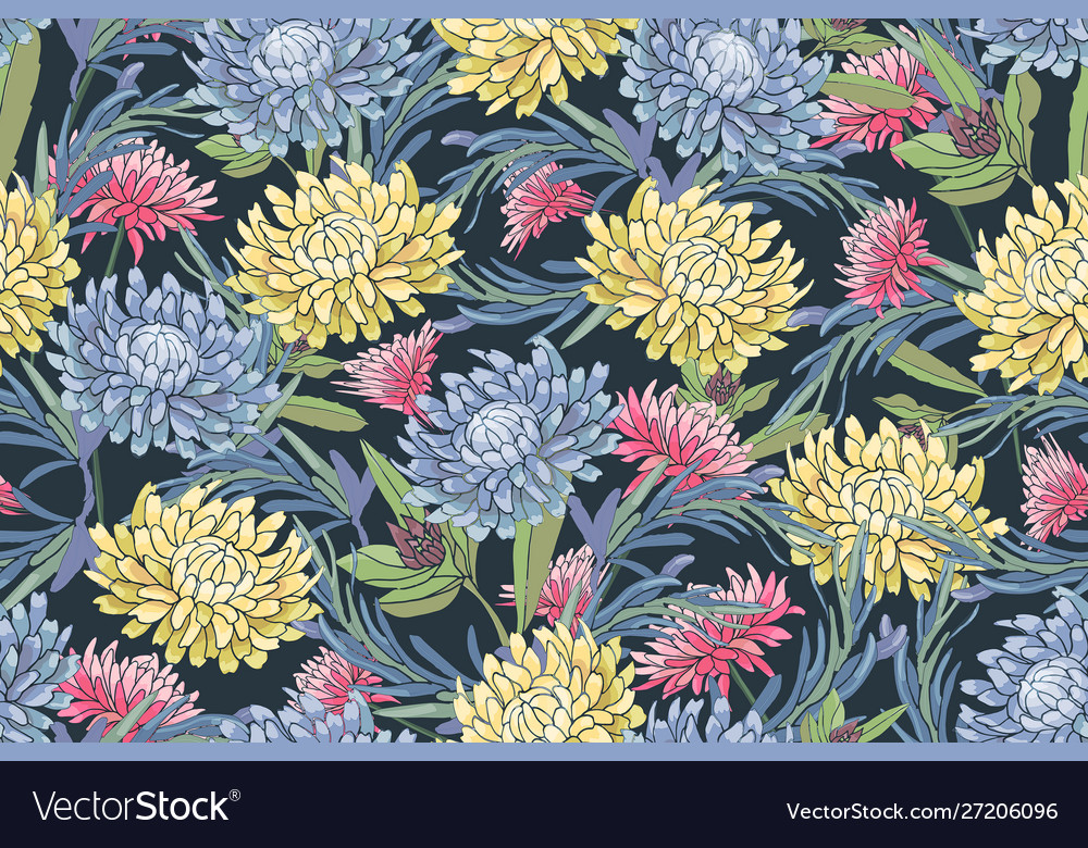 Floral seamless pattern Royalty Free Vector Image