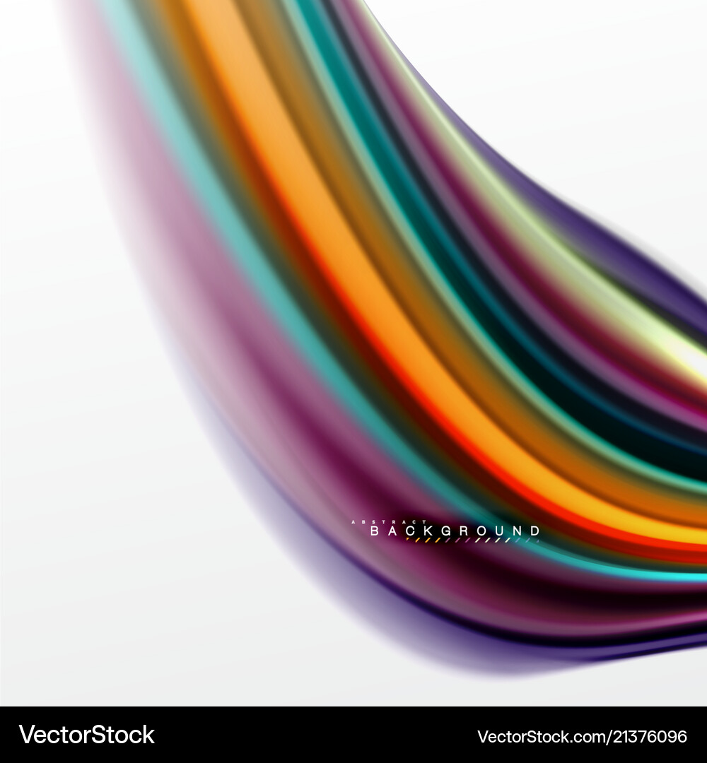 Fluid liquid mixing colors concept on light grey Vector Image