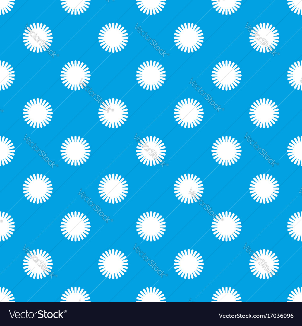 Sun pattern seamless blue Royalty Free Vector Image