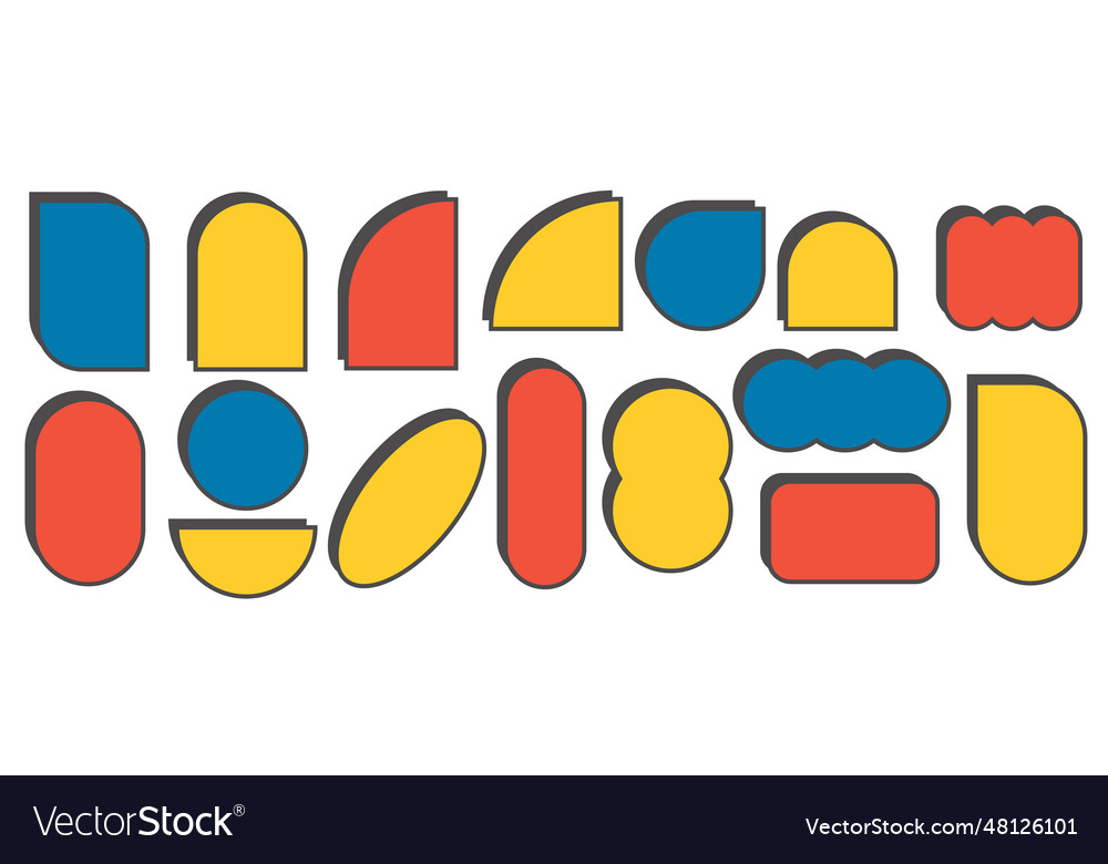 Abstract geometric elements for design Royalty Free Vector