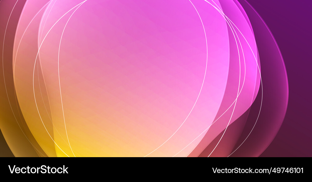 Colorful transparent flowing fluid shapes with Vector Image