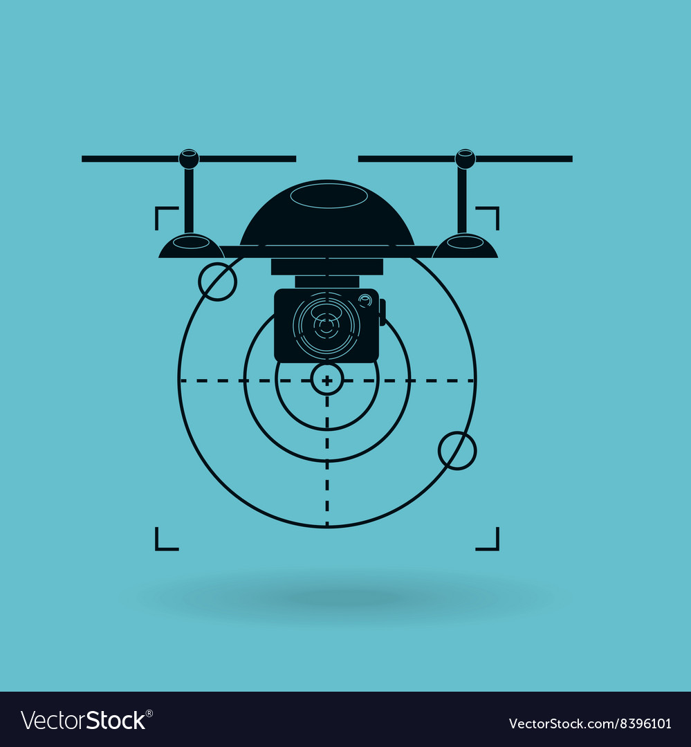 Drone technology design Royalty Free Vector Image