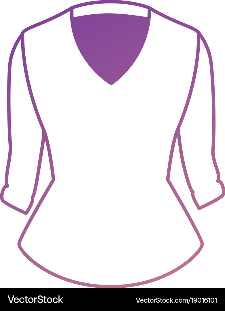 Elegant blouse for women Royalty Free Vector Image