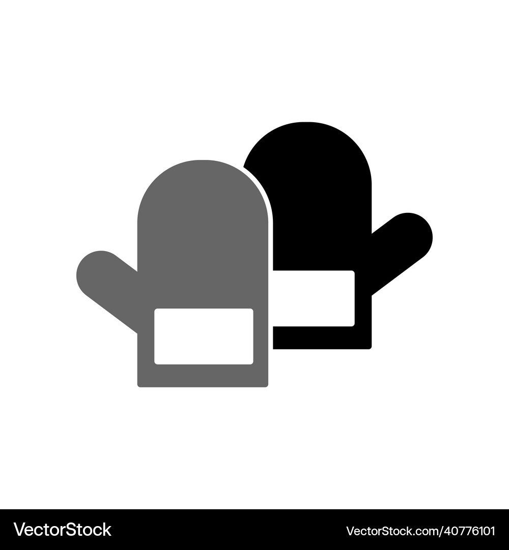Graphic of glove icon Royalty Free Vector Image