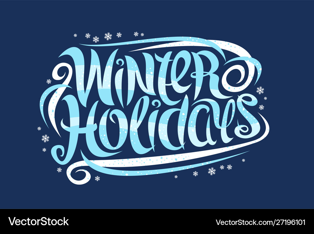 Greeting card for winter holidays Royalty Free Vector Image