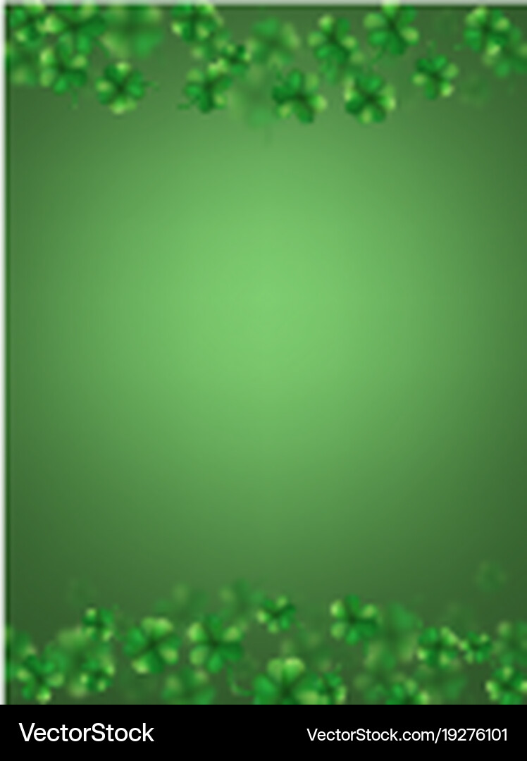 Irish template for design card invitation eps 10 Vector Image