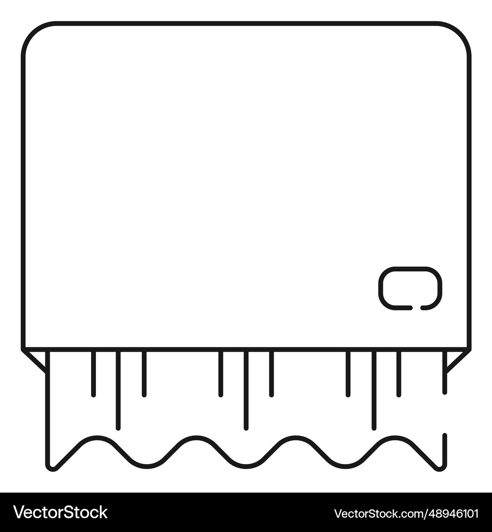 Paper towel dispenser stroke icon Royalty Free Vector Image