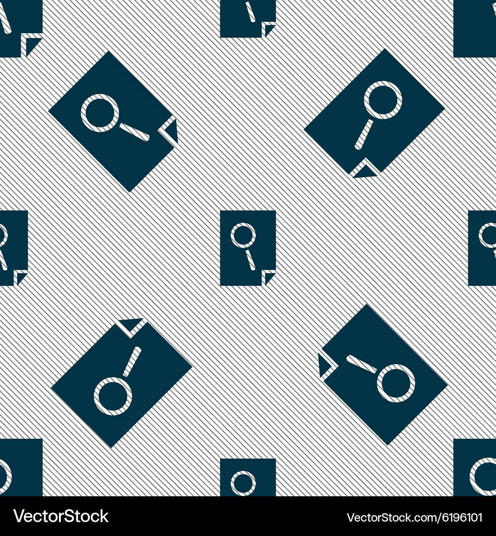 Search in file sign icon find document symbol Vector Image