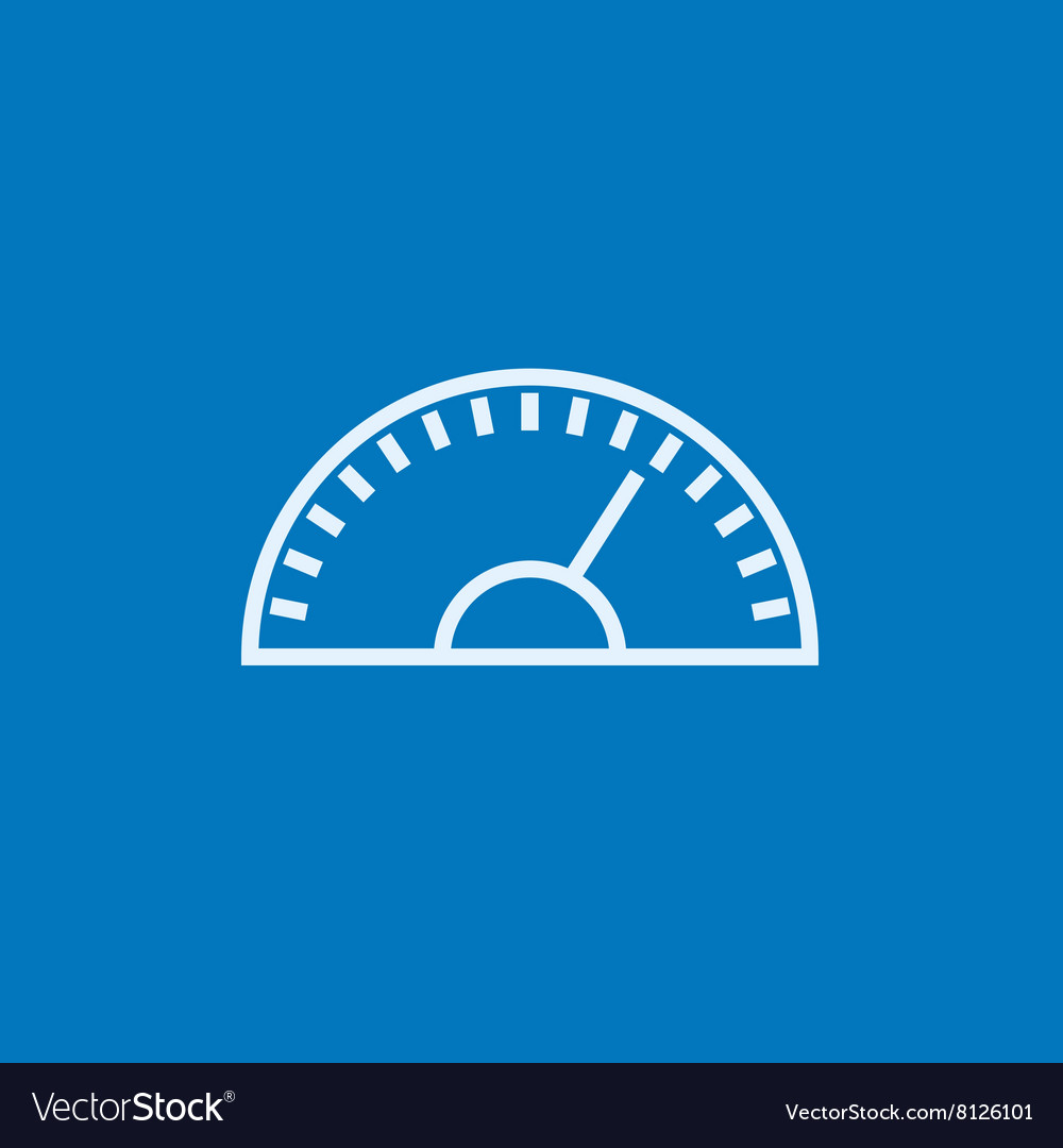 Speedometer line icon Royalty Free Vector Image