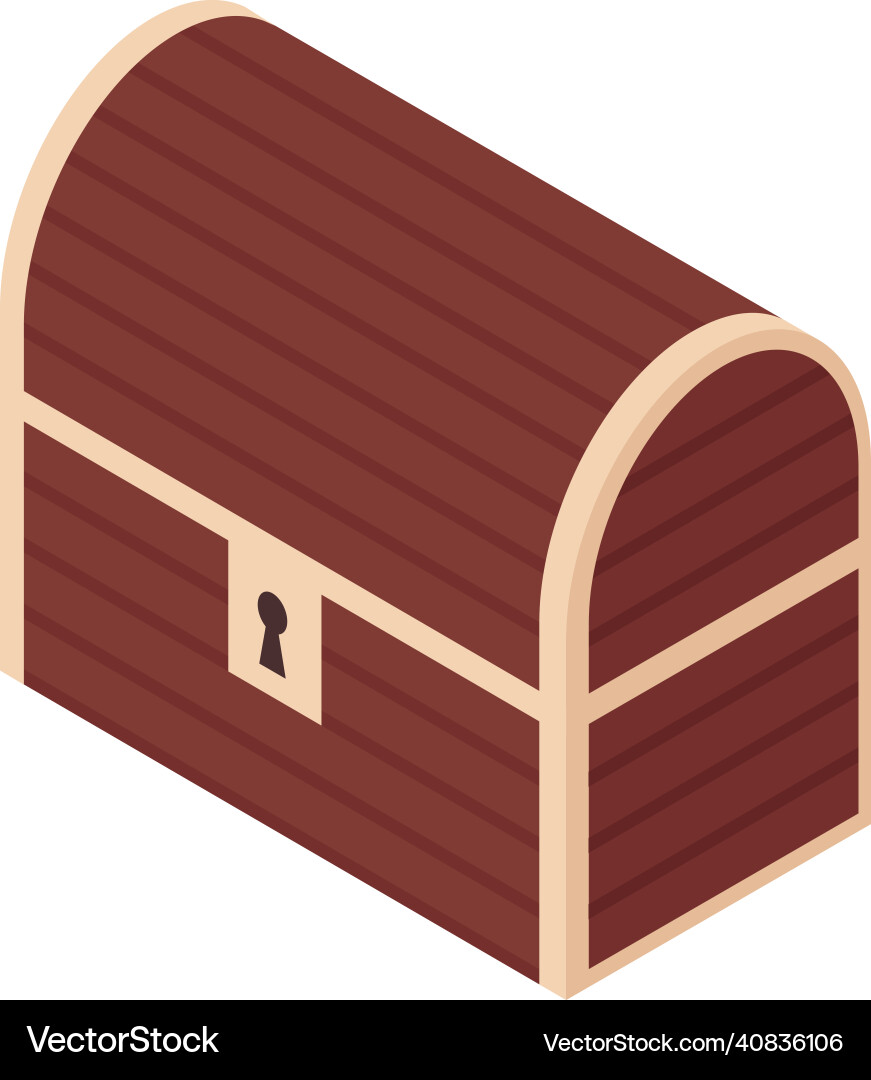 Ancient vikings chest composition Royalty Free Vector Image