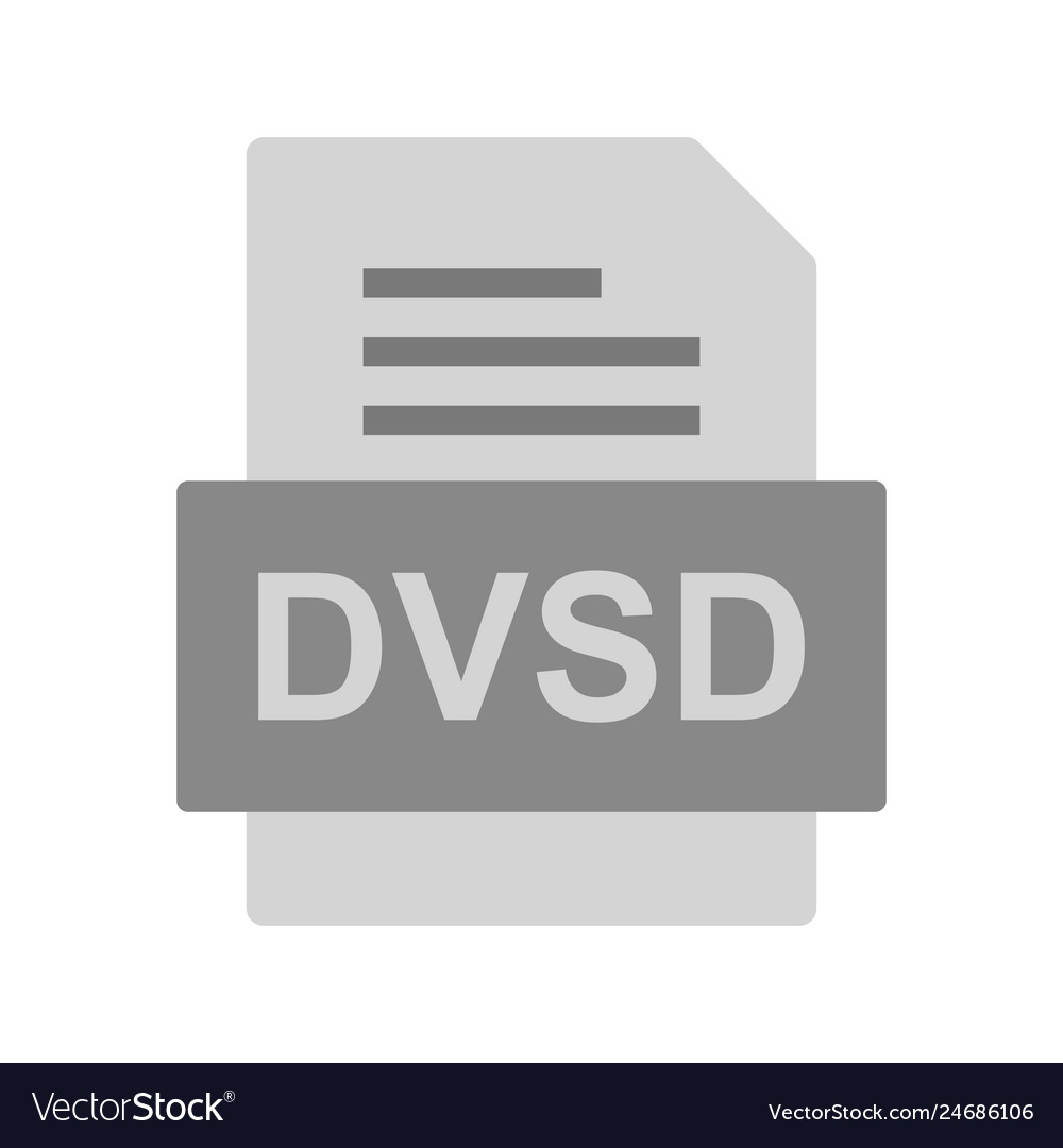 Dvsd file document icon Royalty Free Vector Image