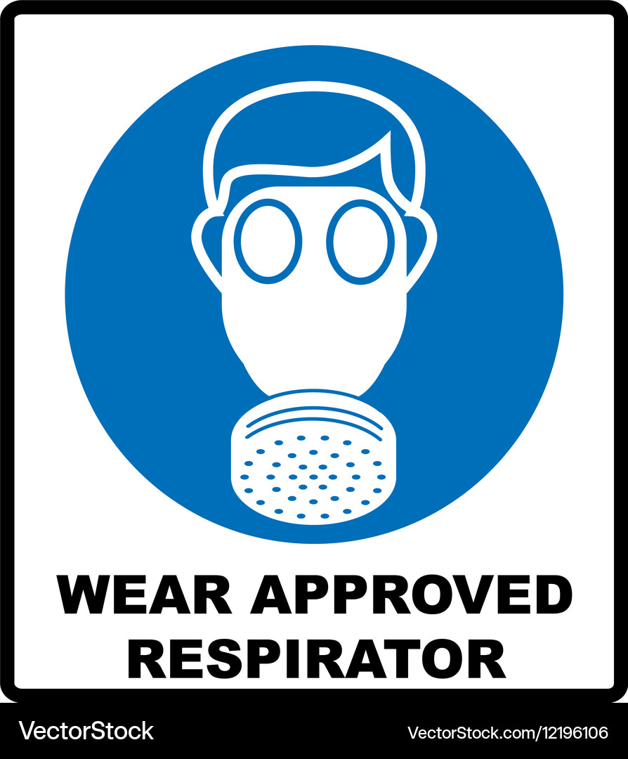 Gas half mask icon in simple style isolated Vector Image