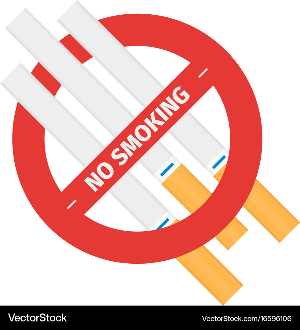 Isolated sign of stop smoking cigarette Royalty Free Vector
