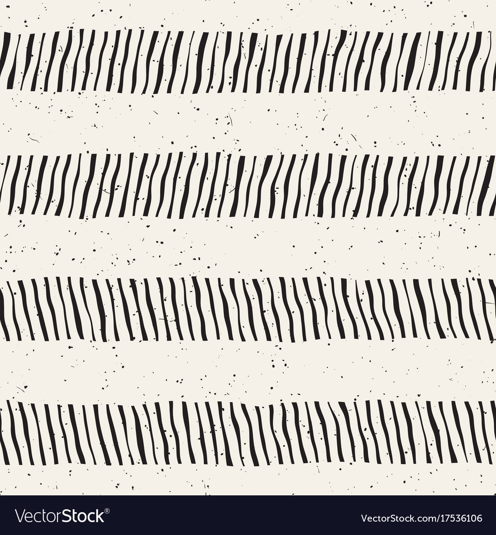 Seamless pattern with hand drawn brush strokes Vector Image