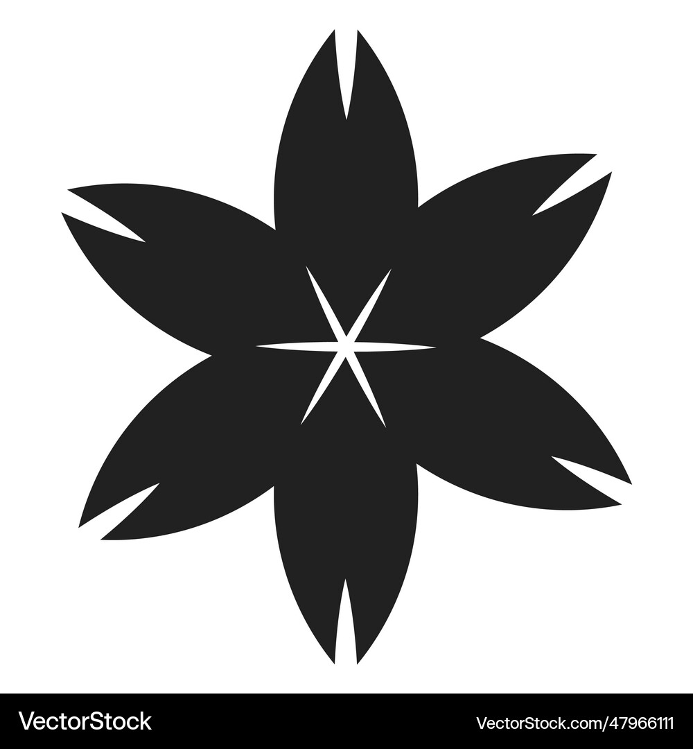Cherry blossom icon Royalty Free Vector Image - VectorStock