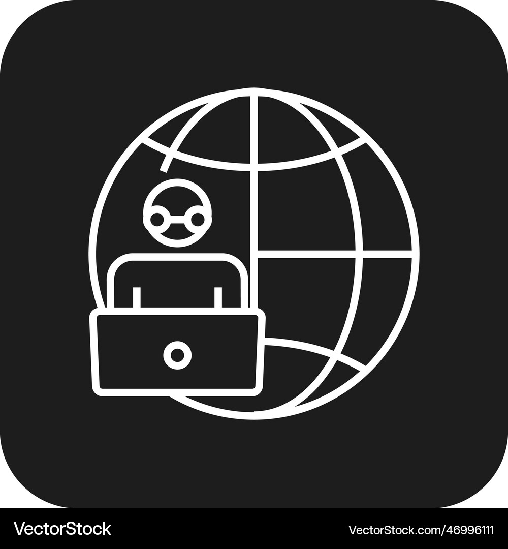 Outsource business people icon with black filled – Lizenzfreie ...
