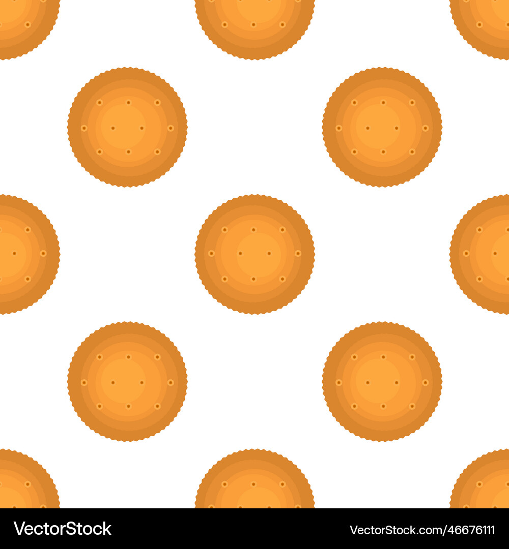 Pattern homemade cookie different taste in pastry Vector Image