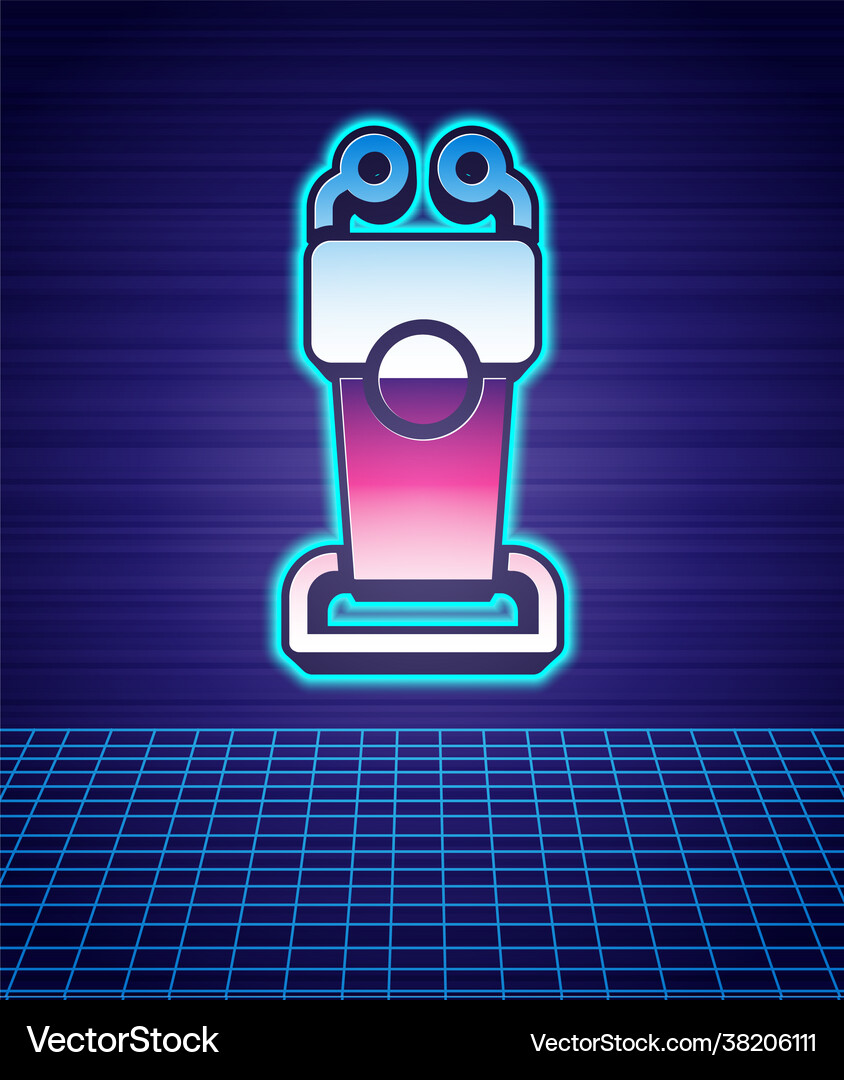 Retro style stage stand or debate podium rostrum Vector Image