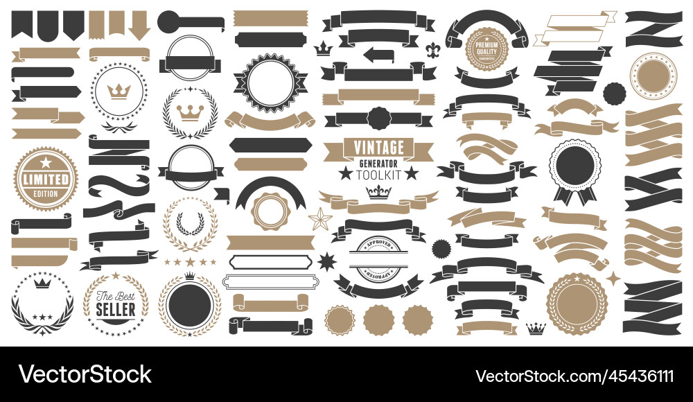 Vintage retro logo for banner Royalty Free Vector Image