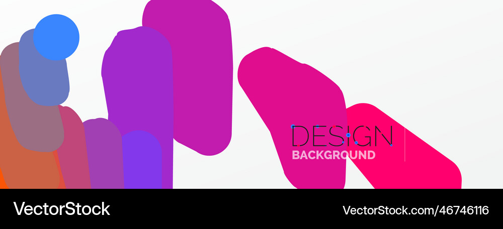Background colorful shapes template wallpaper Vector Image