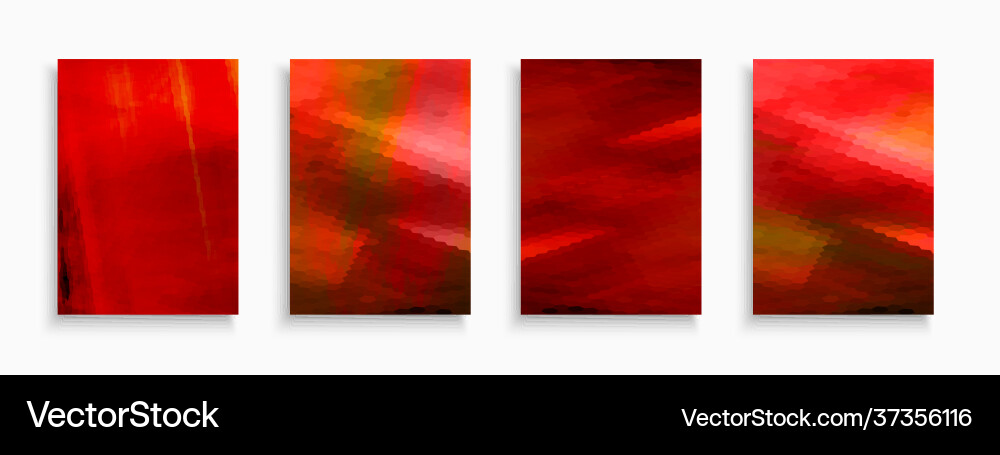 Set painting colorful covers templates Royalty Free Vector