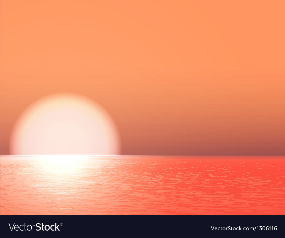Sunset Royalty Free Vector Image - VectorStock